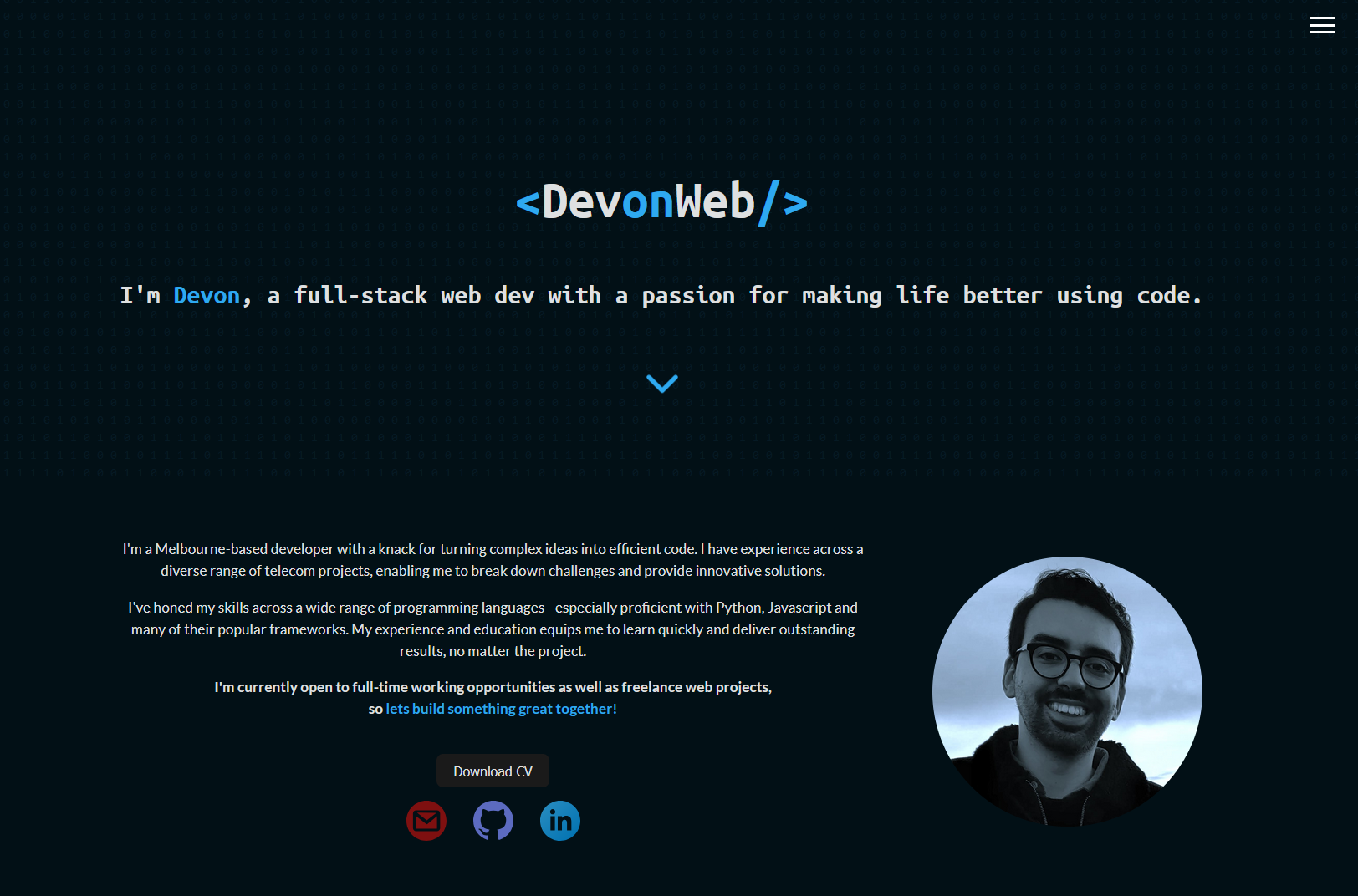 DevonWeb | Melbourne-based web developer